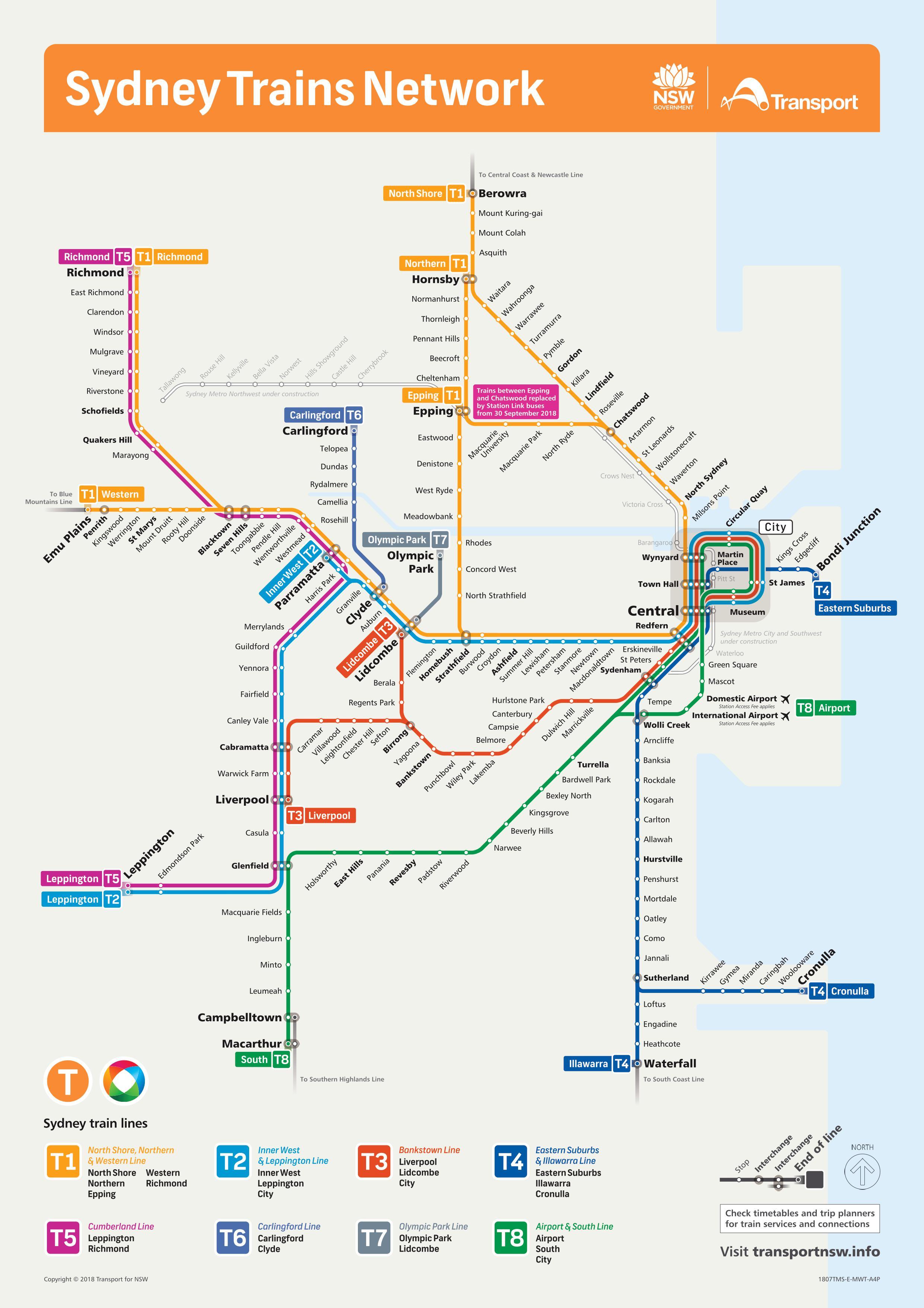 Sydney plan de métro - Sydney plan de métro (Australie)